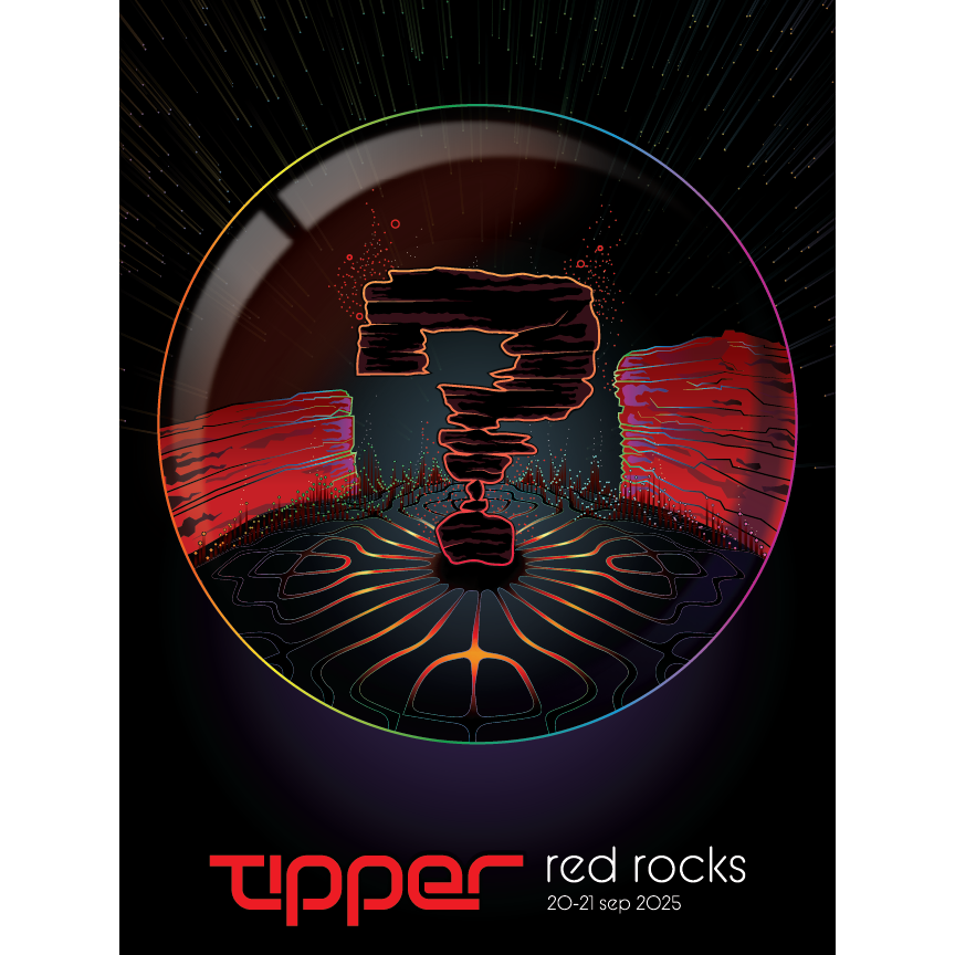Pre-Order Tipper Signed Red Rocks Poster